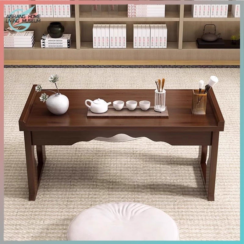 Solid Wood Tatami Tea Table Japanese Style Bay Window Small Table Zen ...