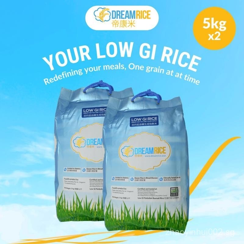 DreamRice Low GI Rice 5kg (Bundle of 2) | Shopee Singapore