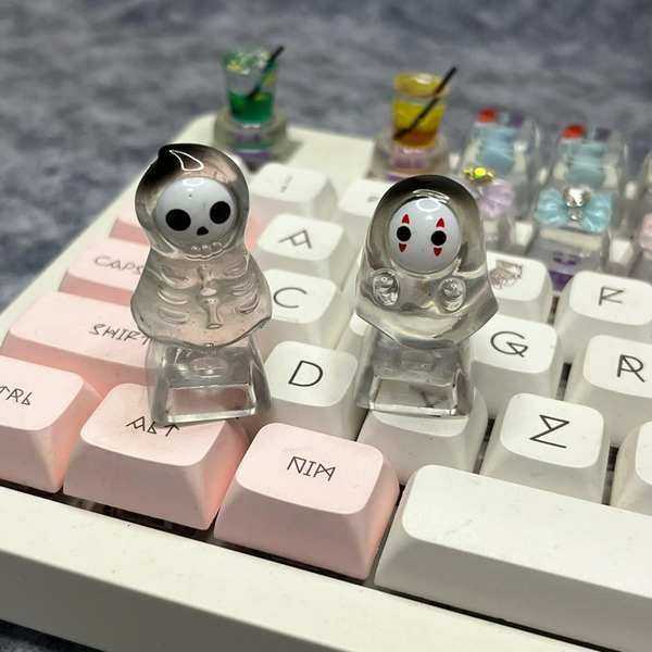 keycaps Ghost keycaps personalized translucent crystal high translucent ...