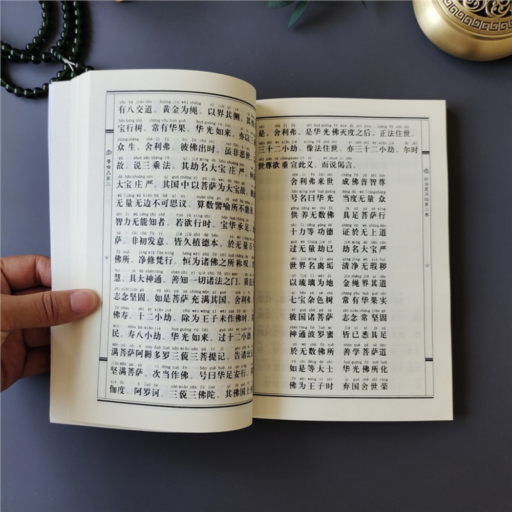 Lotus Sutra Reading and Recitation Book, Simplified Pinyin Lotus Sutra, Honghua Regular ...