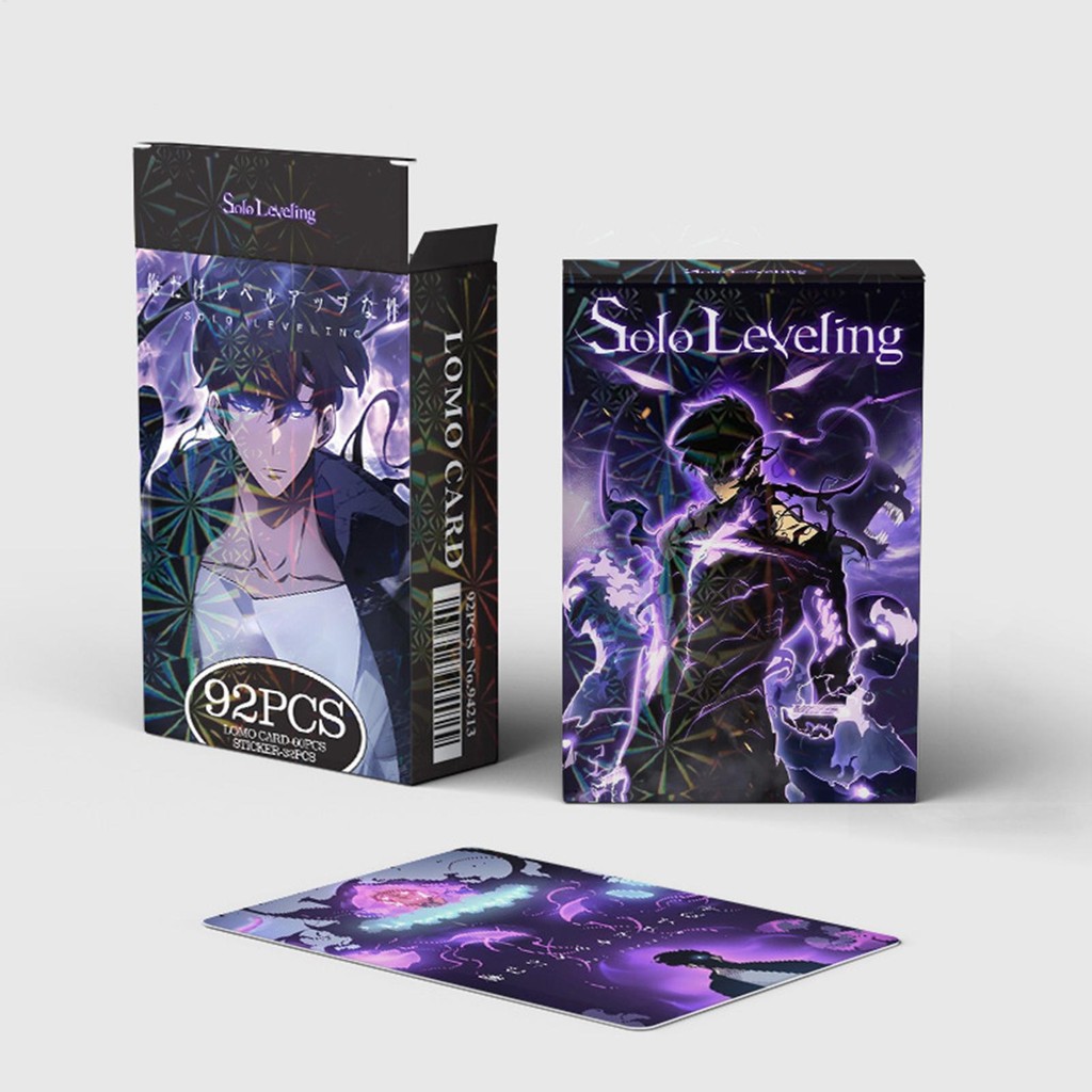 Solo Leveling Anime Collectible Cards Pack Box 92 Pieces Card ...
