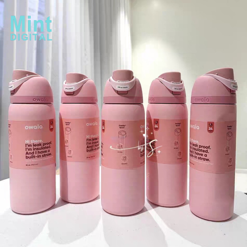 Owala Freesip Rose Quartz Pink 32oz 24oz Free Sip Limited Edition ...