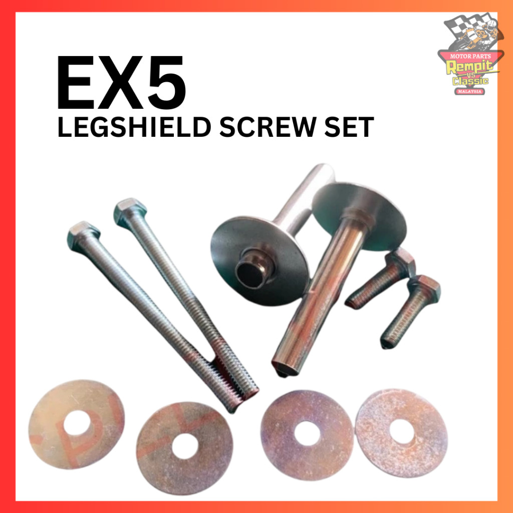 EX5 Cup Putih Skru LEGSHIELD SCREW LEG SHIELD SKRU BUSH SET KEPAK FRONT ...