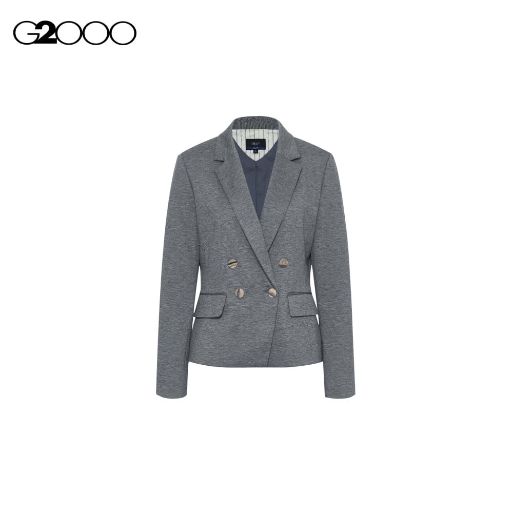 G2000 Sia Soft Touch Stretchable Compact Ponte Double Breasted Blazer ...
