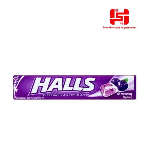 Halls Stick Blueberry 34g | Shopee Singapore