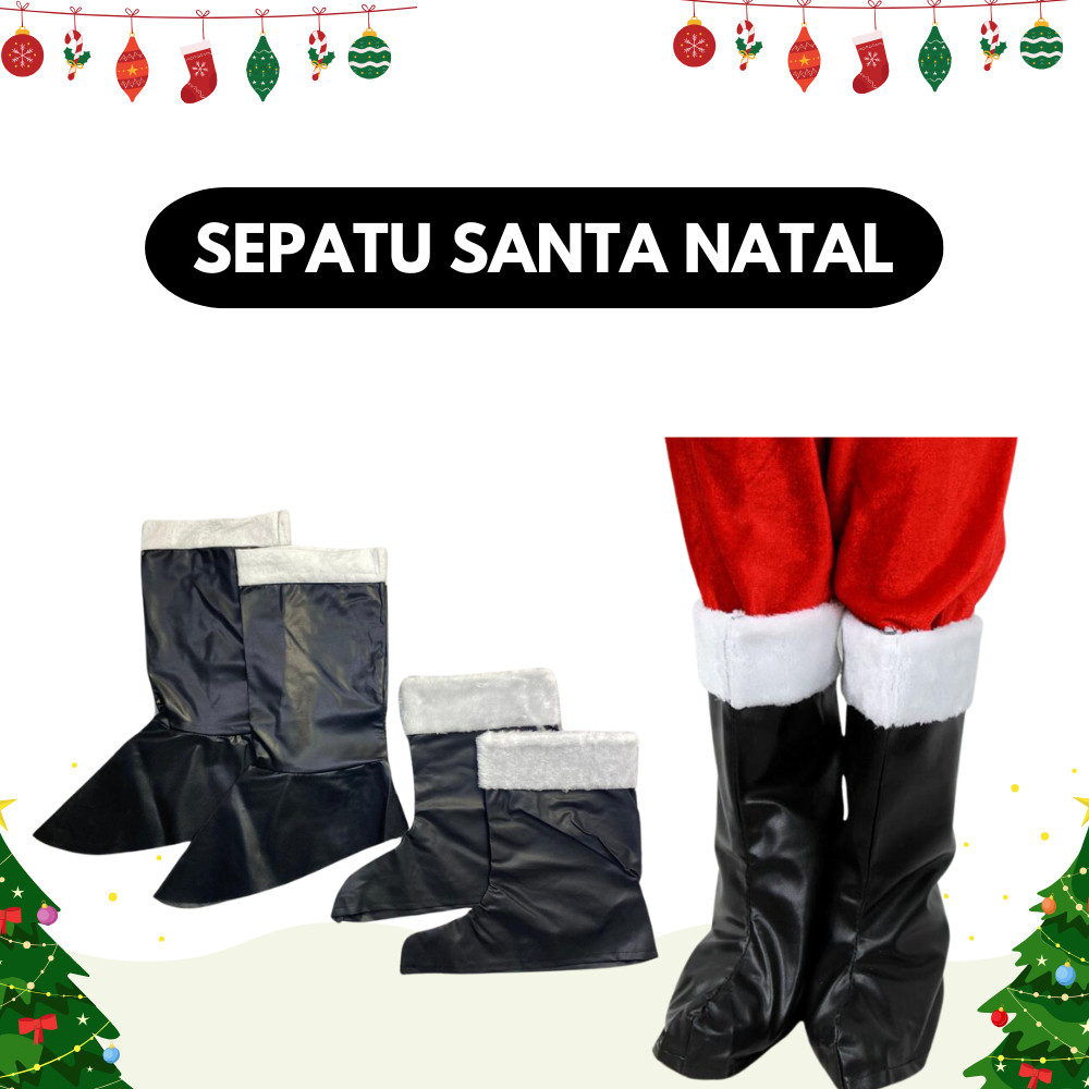 Rinefe Santa Claus Christmas Costume Shoes / Christmas Boots / Santa ...