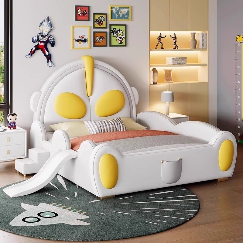 New Ultraman Children's Bed Guardrail Bed Slide Ladder Babies' Bed Boy ...