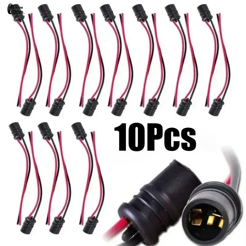 T10 Light Bulb Extension Socket Holder Soft Rubber Push-in Wedge Base ...