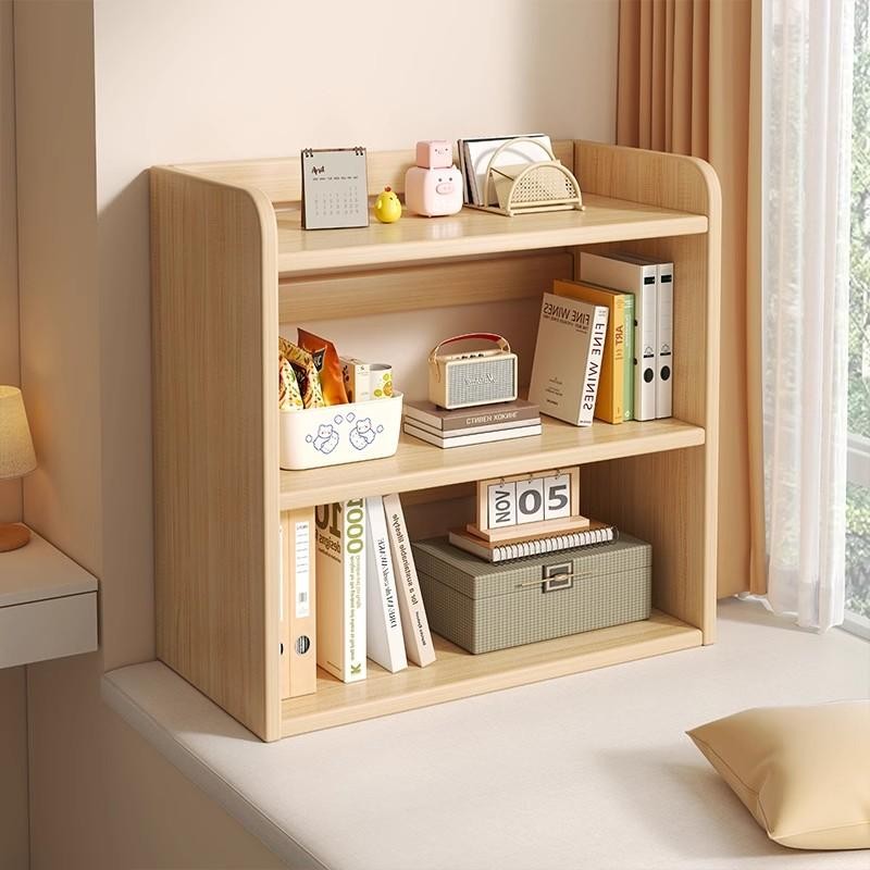 [48H Shipping] Bay Window Bookshelf Desktop Shelf Windowsill Storage ...