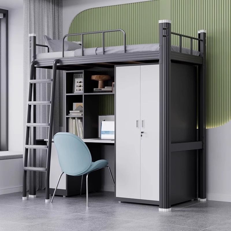 【Sg Sellers】Iron Bed Bunk Loft Beds Bed Frames With Storage Cabinets ...