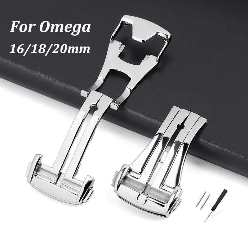 316L Stainless Steel Watch Buckle 16mm 18mm 20mm for Omega Seamaster De ...