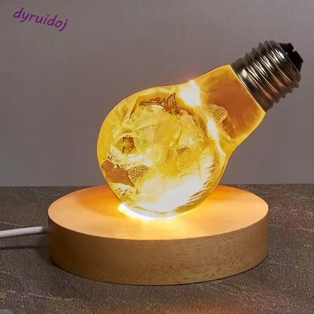 DYRUIDOJ1 Lamp Holder, Solid Wood LED Lamp Base, Bohemian Display Stand ...