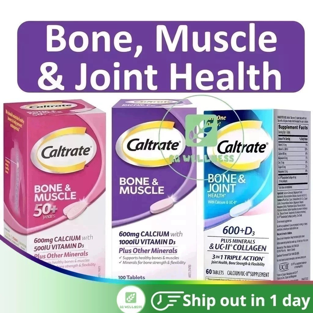 👍Caltrate Bone, Muscle, Joint Health, Calcium, Vitamin D, Minerals ...