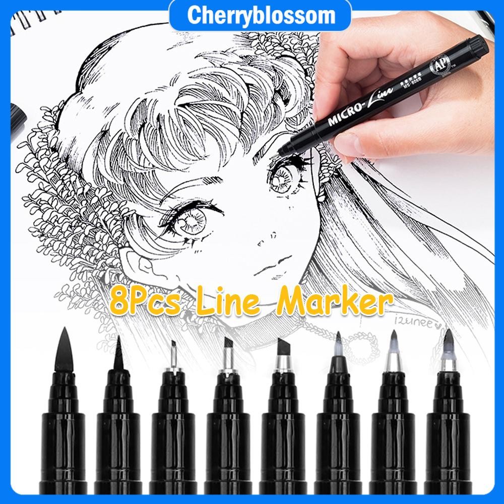 Calligraphy Pens Hand Lettering Liner Drawing Pens Black Pigment ...