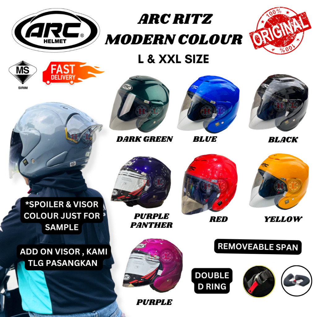 ARC RITZ MODERN COLOUR HELMET ARC ORIGINAL ( HELMET ARC RITZ MODERN ...