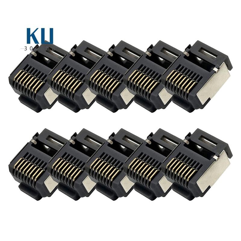 10PCS RJ45 Connector Special 8P8C Short Body Modular Plug Male with ...