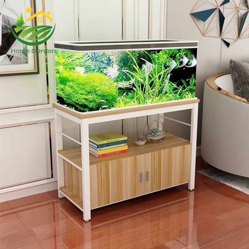 Fish Tank Living Room Home Shelf Fish Tank Bottom Cabinet Metal Bottom ...