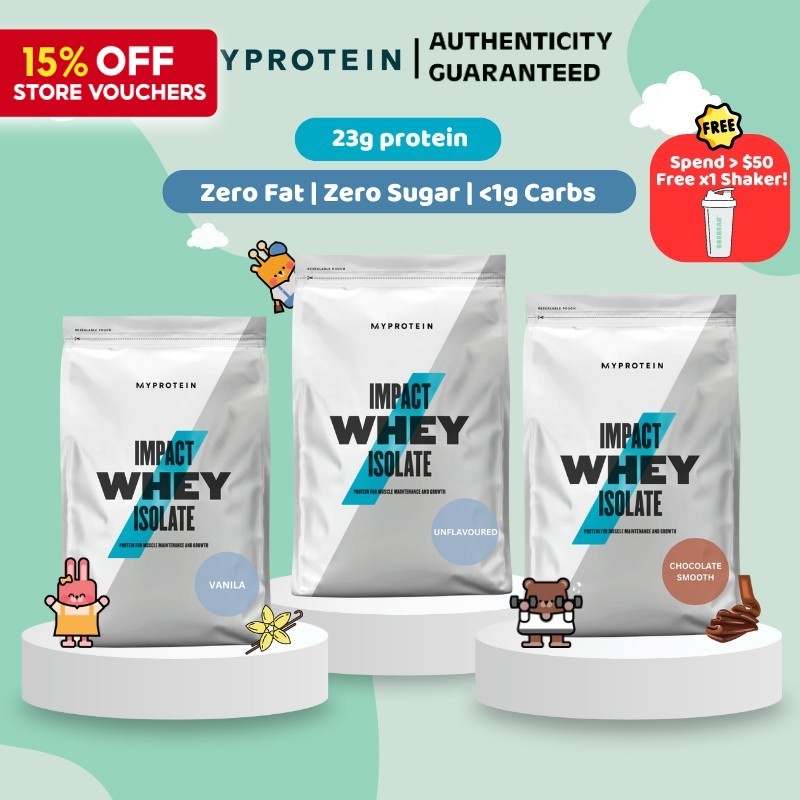 Myprotein Impact Whey Isolate Powder, Purest Whey Protein Shake to ...