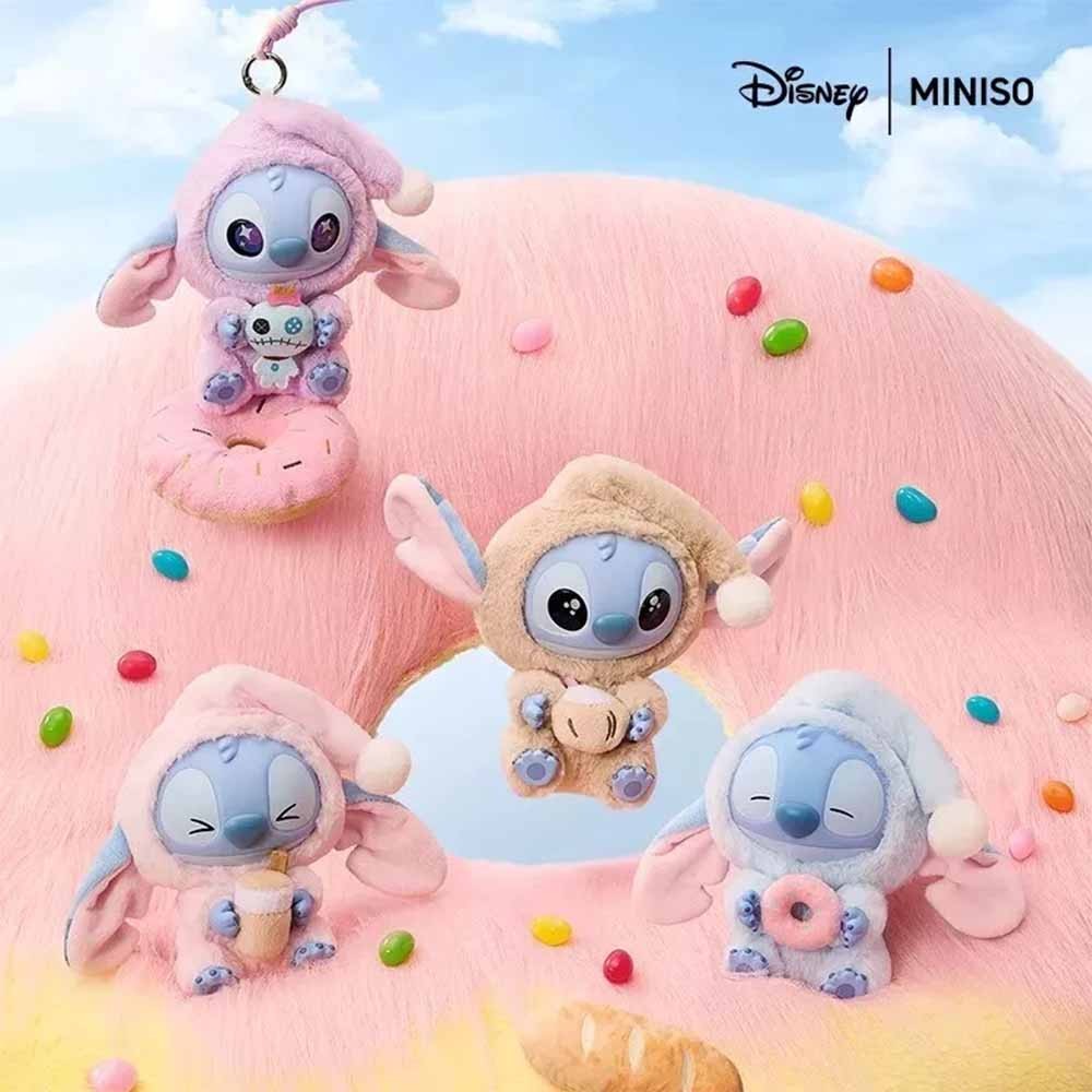Miniso Stitch Eat Something Before Sleep Series Vinyl Figure Confirmed Blind Box | Shopee Singapore