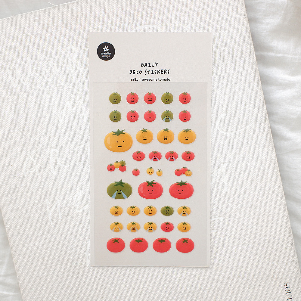 Korean Import Suatelier Awesome Tomato Sticker Scrapbook Decor ...