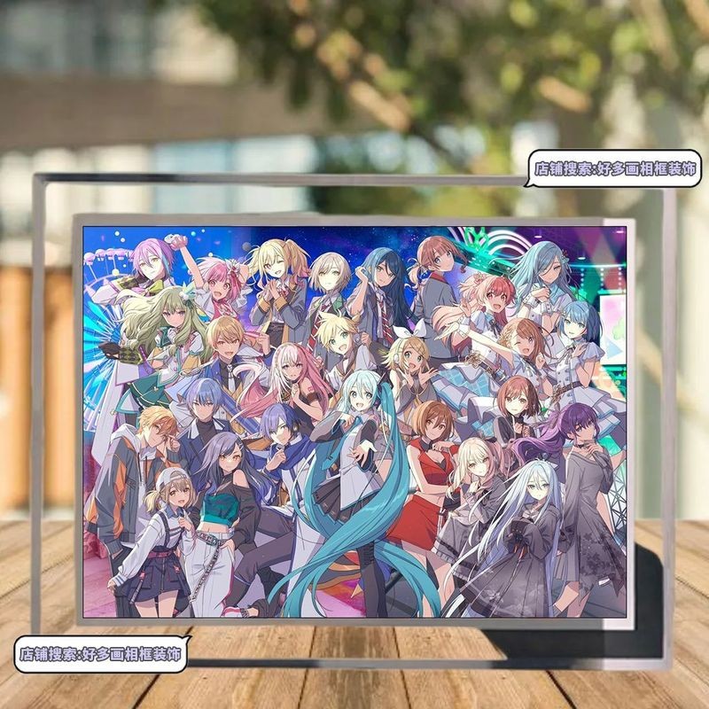 Project SEKAI Hatsune Miku PJSK Crystal Glass Frame Game Anime Desktop ...