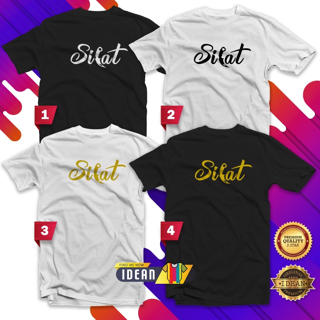 SILAT T-Shirt Fighter Design Unisex Men Women Cotton Black White Tee ...