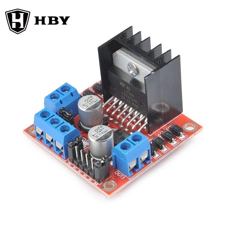 L298N driver board module L298 stepper motor smart car robot breadboard ...