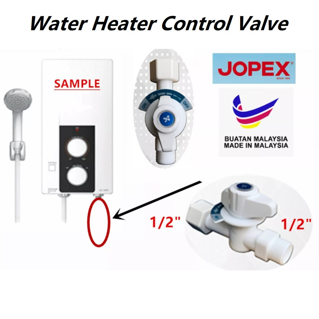 JOPEX Water Heater Valve Water Heater Shower Control Valve Stop Valve ...