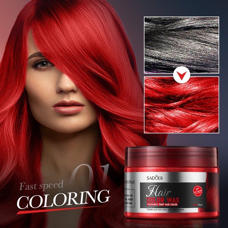 SADOER Red Temporary air Color Wax – Stylish REDTint for Bold, Wash-Out ...