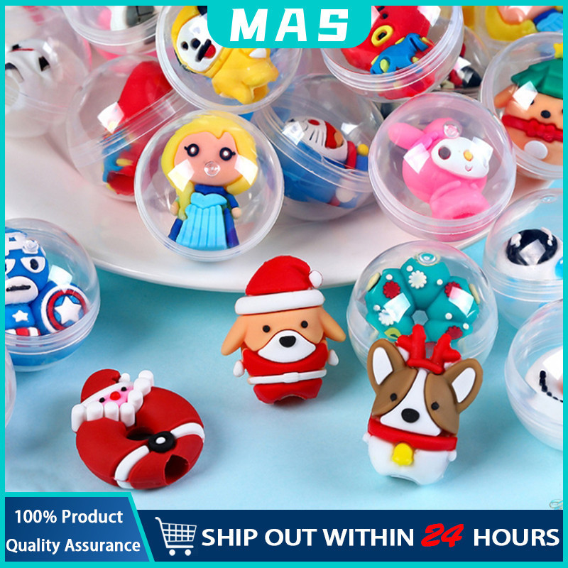 MAS 50Pcs Plastic Surprise Ball Capsules Figure Toy For Vending Machine ...