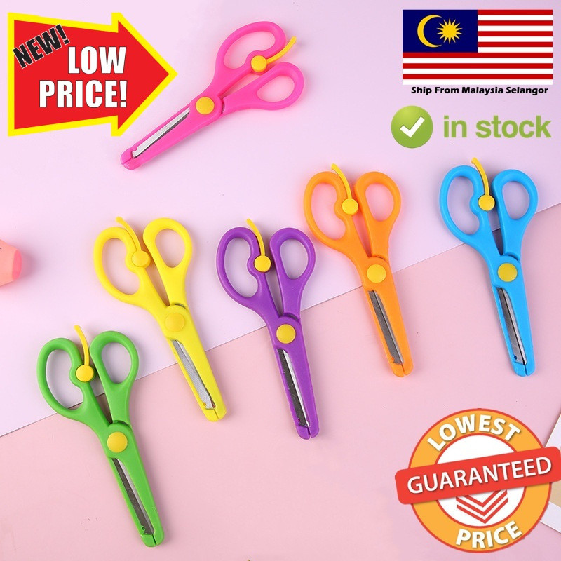 JOY Kids Scissors Child-Safe Handmade Art Craft Safety Scissors Round ...