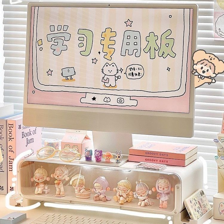 Desktop Display Elevated Rack Blind Box Hand-Made Storage Rack Display ...