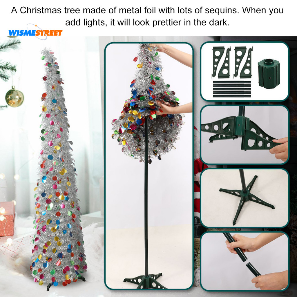 Wismestreet Shimmering Christmas Tree Eco-friendly Christmas Tree ...