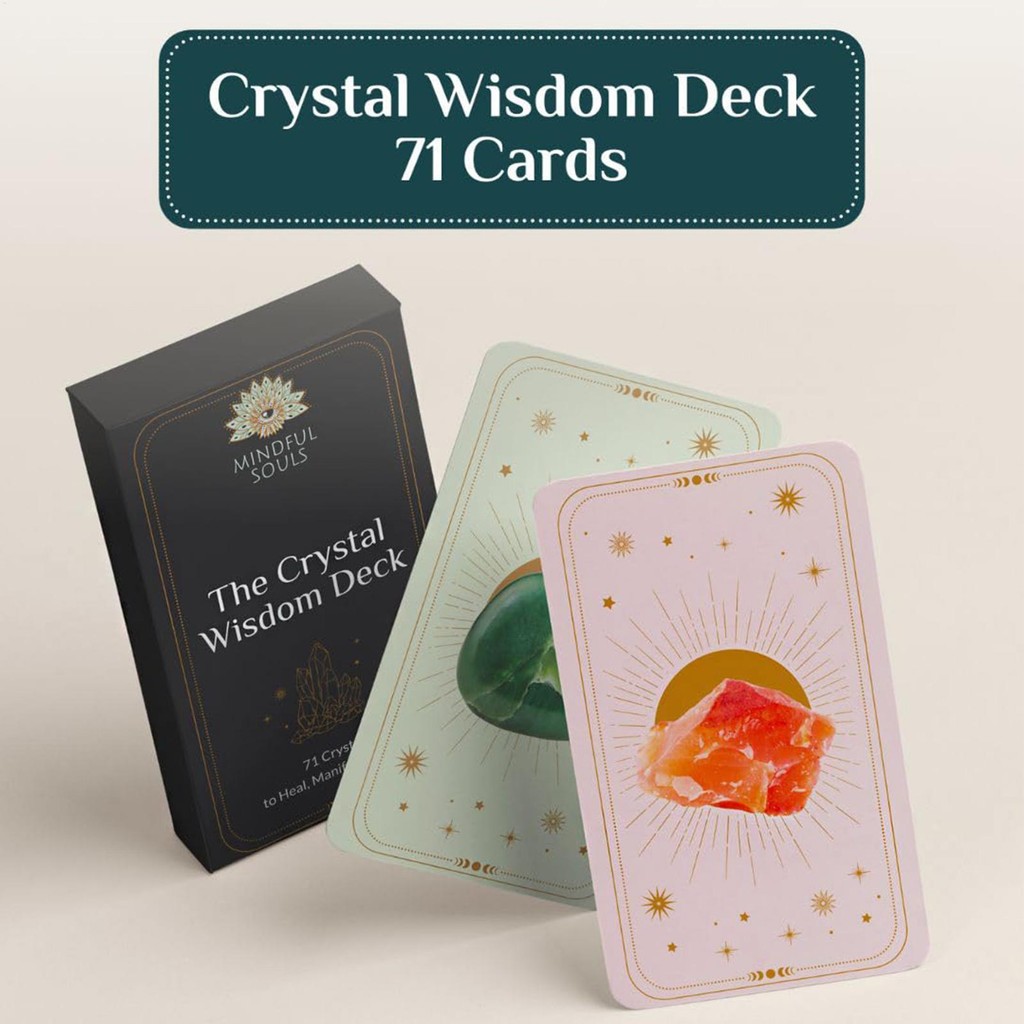 Crystal Wisdom Card Deck Spirit Guide Oracle Cards Gemstone Knowledge ...
