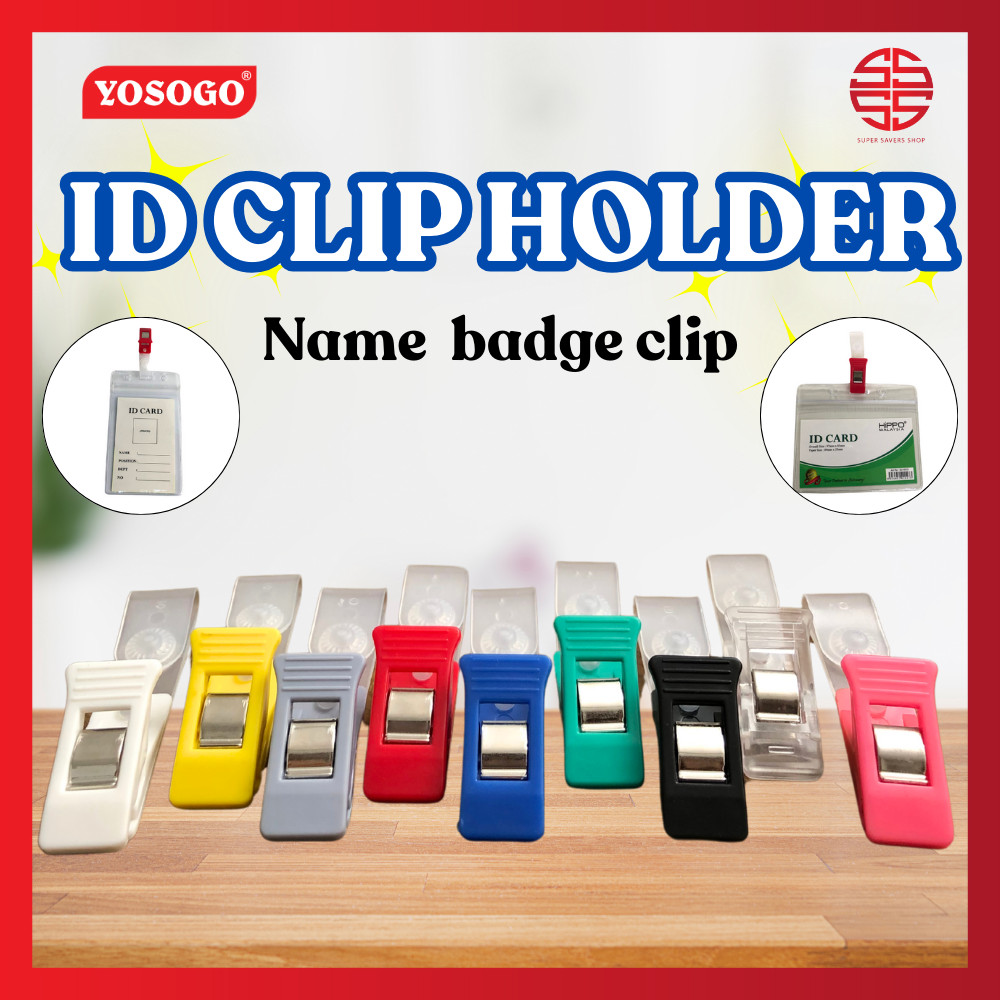 [Super SaverS] Yosogo Id Clip & Fastener Name Tag Clip Name Badge Clip ...