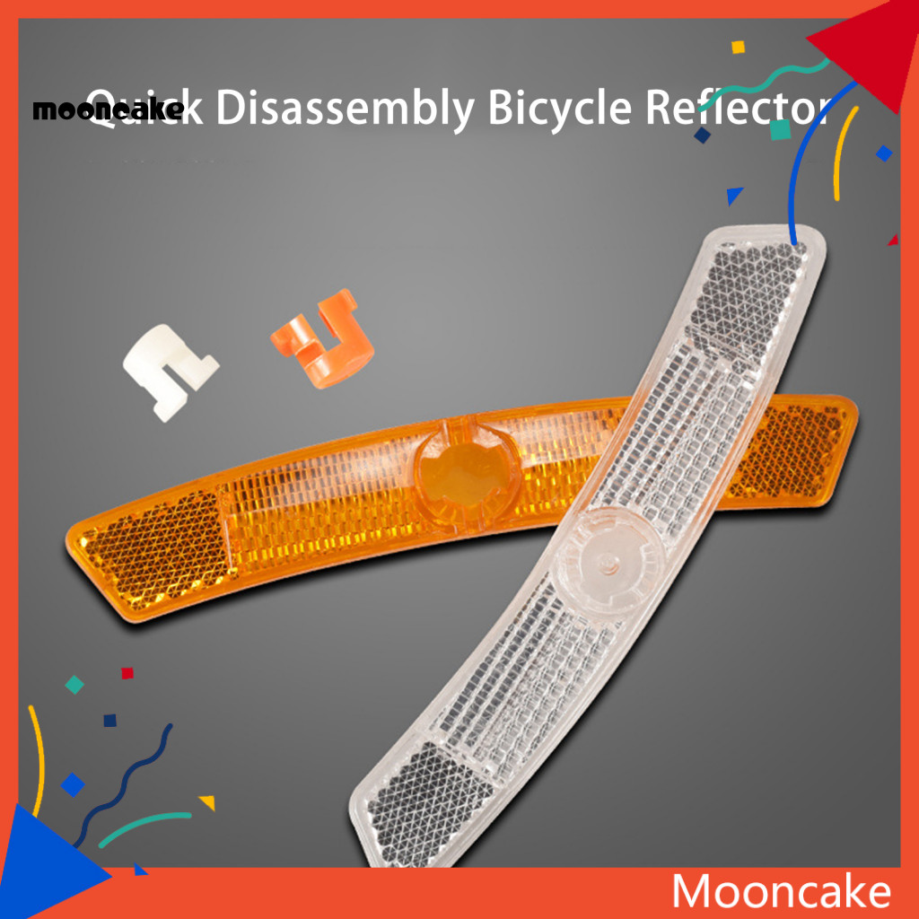 Moon* 1 Set Bike Spoke Reflector Double Reflective High Brightness Snap ...