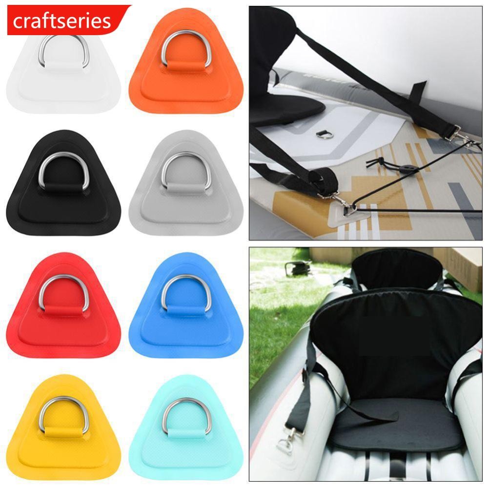 CRAFTSERIES Surfboard Dinghy Boat PVC Patch With Stainless Steel D Ring ...