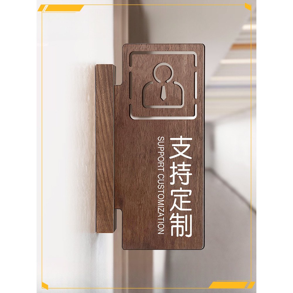 Signage at the entrance, wooden side decoration, customizedCustomised ...