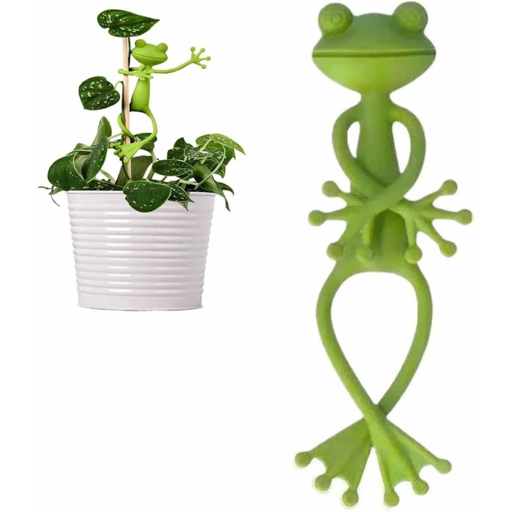 Frog Plant Stand, Animal Figurines Planter Pot Hanger Decor, cute and ...