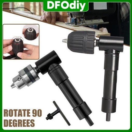 DFOdiy 90 Degree Right Angle Electric Drill Chuck Corner Impact Drill ...