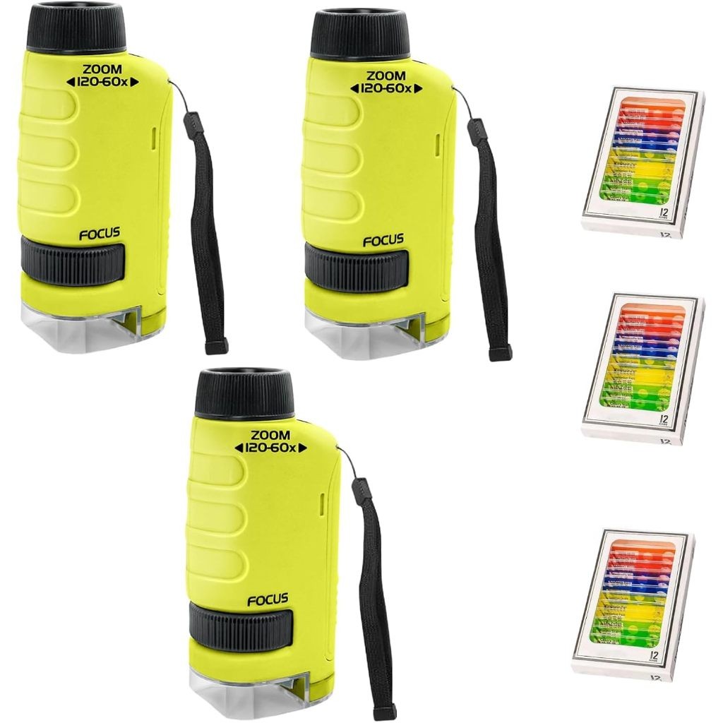 Mini Pocket Microscope Set 60-120X Handheld Microscope | Shopee Singapore