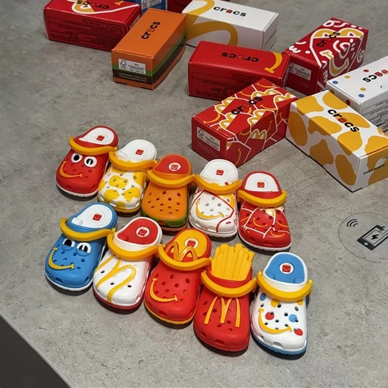 Crocs Keychain Mini Holes Slipper Decorative Pendants Keychain Mcdo ...