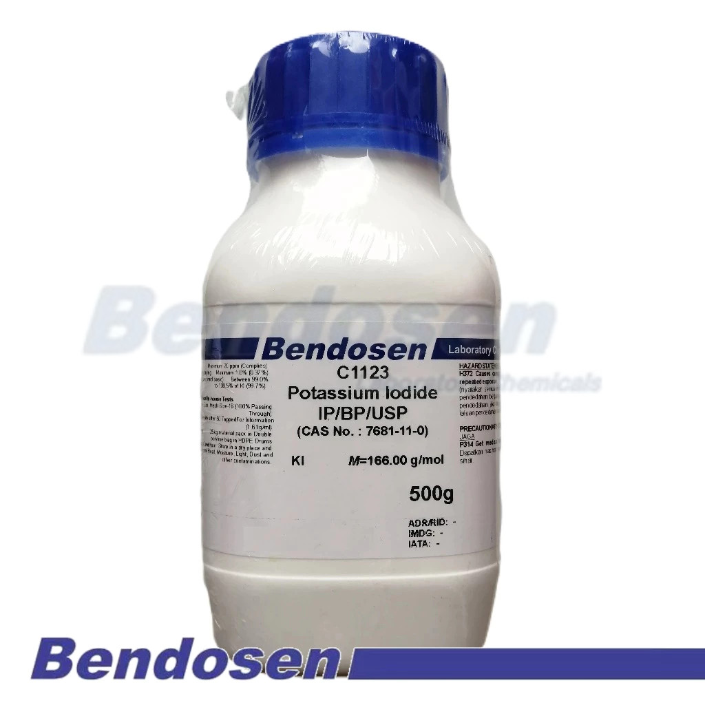 Potassium Iodide, IP, BP, USP, 500g, BENDOSEN | Shopee Singapore