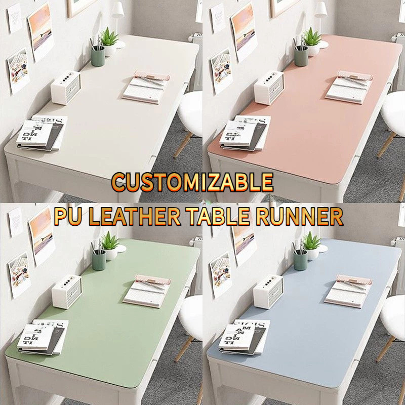 Pu Desk Mat Leather Keyboard Mat Solid Color Anti-slip Suede Smooth ...