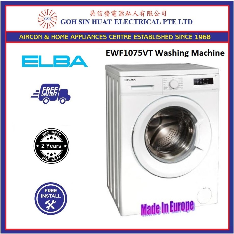 [Bulky] Elba EWF1075VT 7kg Front Load Washing Machine [Best Seller ...