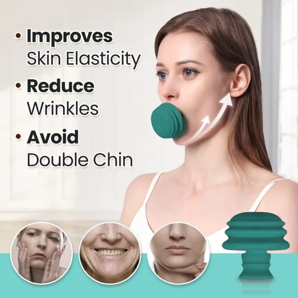 Thin Face Masseter Muscle Trainer Silicone Mandibular Line Exerciser ...