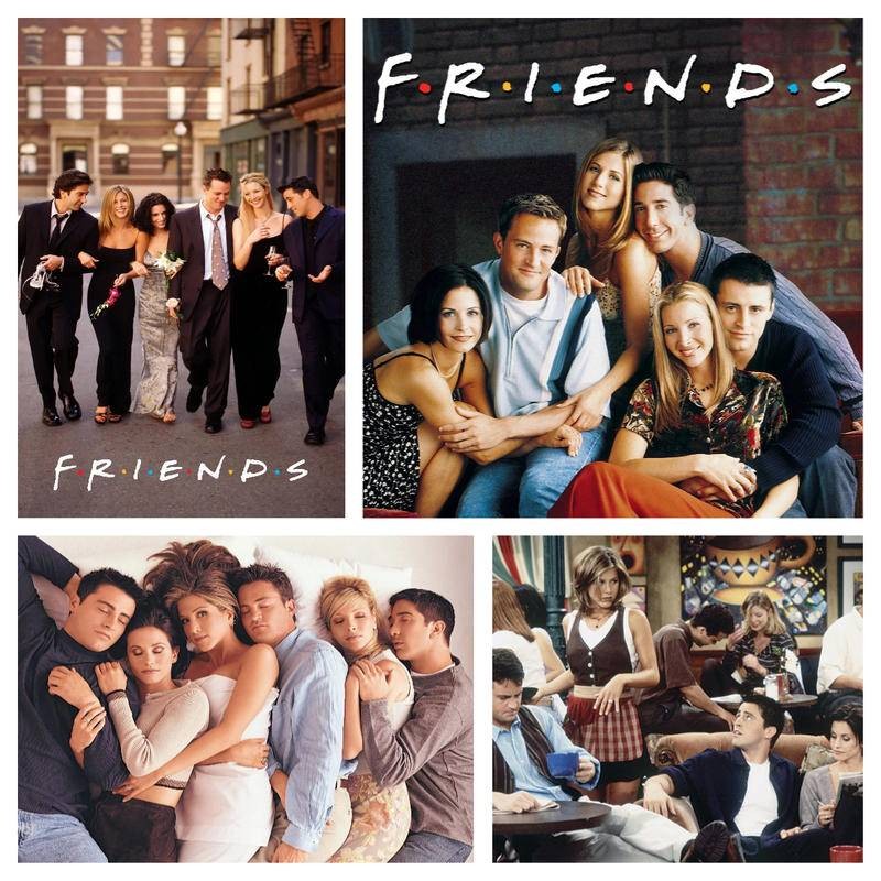 Friends 1994 Classic TV Show TV Series Ross Rachel Monica Joey Chandler ...