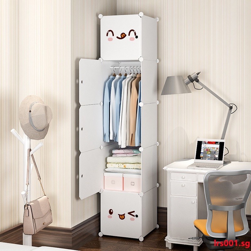 DIY wardrobe Simple wardrobe modern storage single dormitory children ...