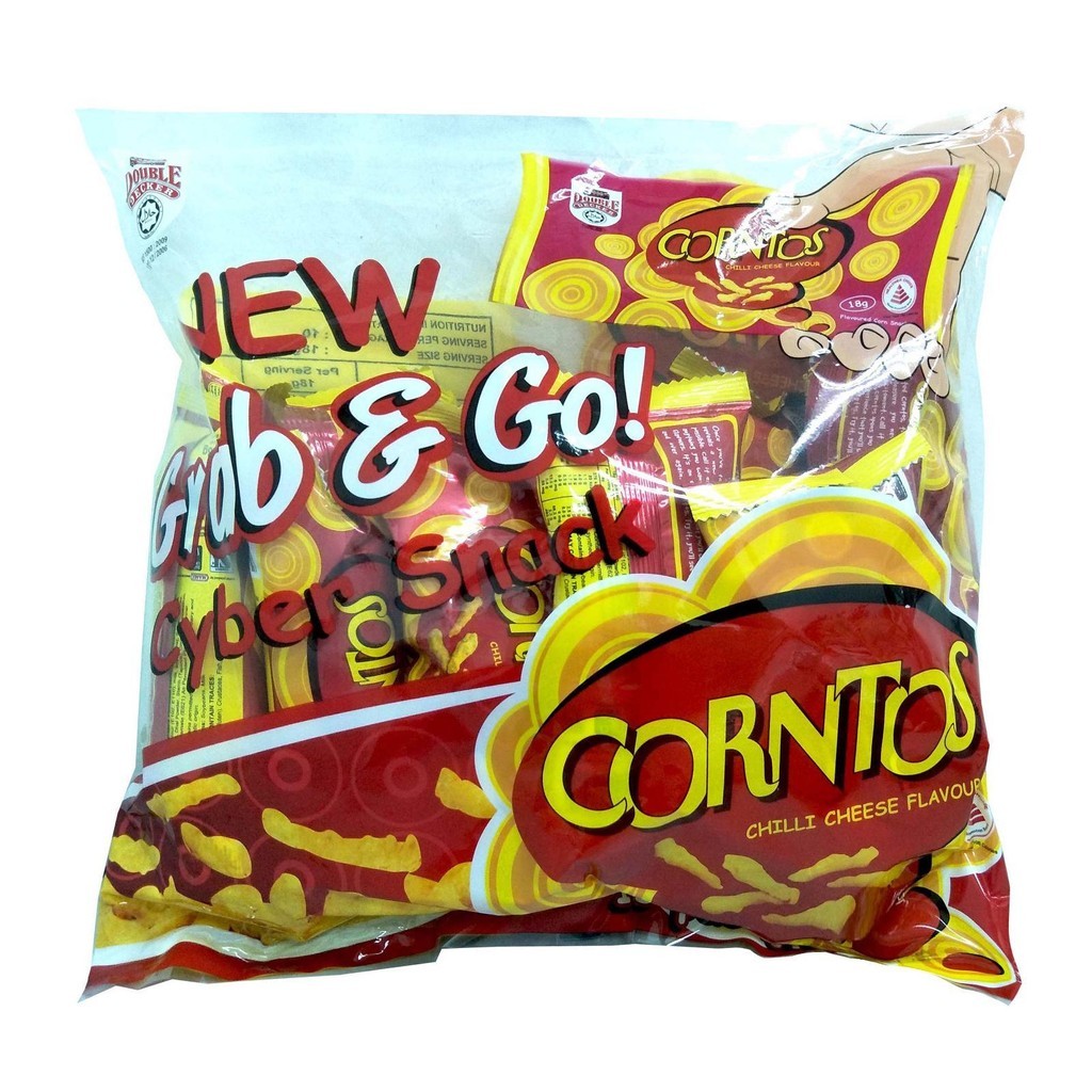 Corntos Chilli Cheese Flavour Corn Snack Pack of 10 (10 x 18g) | Shopee ...