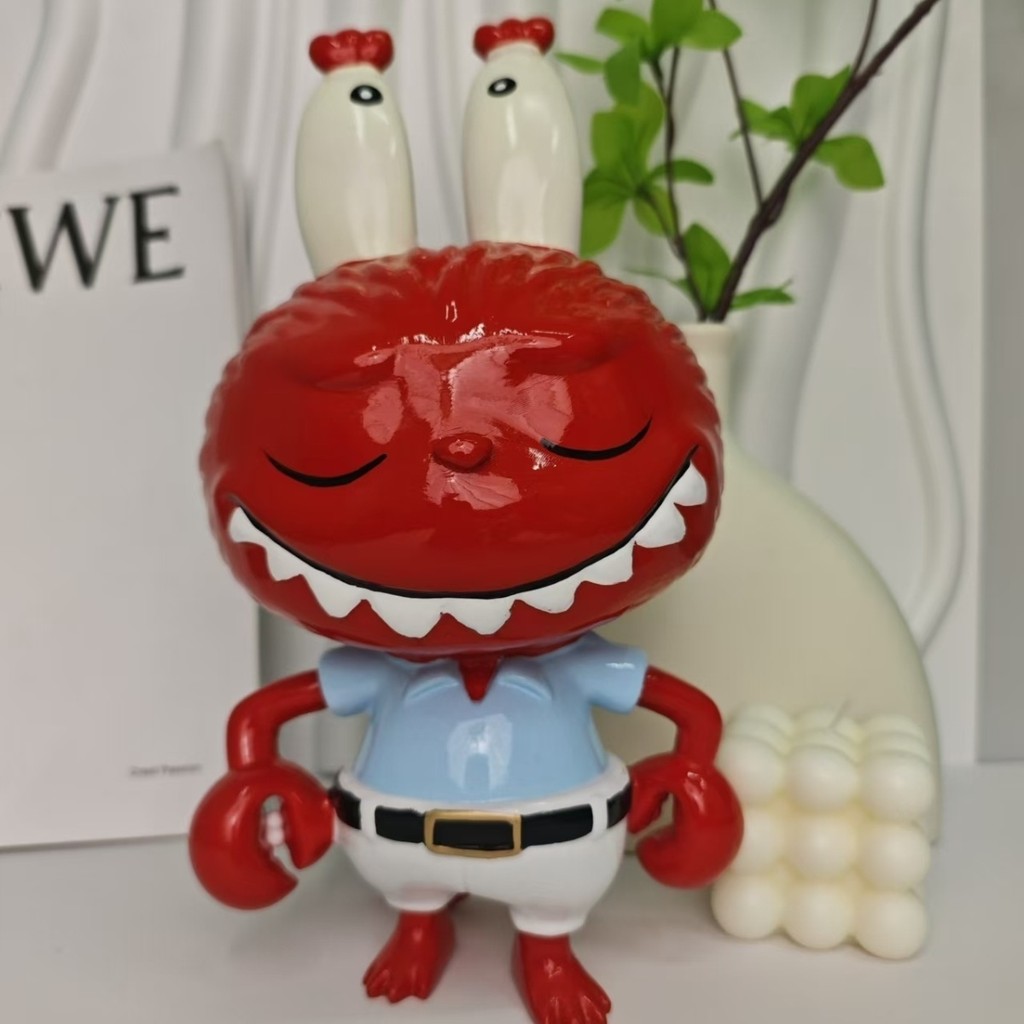 POPMART Pop mart LABUBU SpongeBob SquarePants Series Figurine Cartoon ...